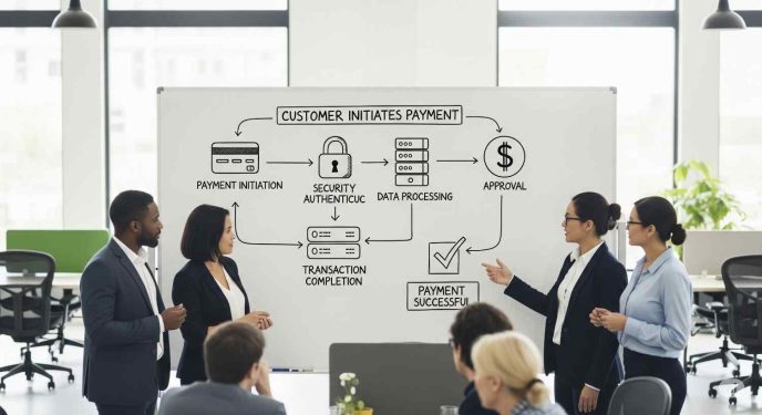How to Create Payment Process Diagram Step by Step